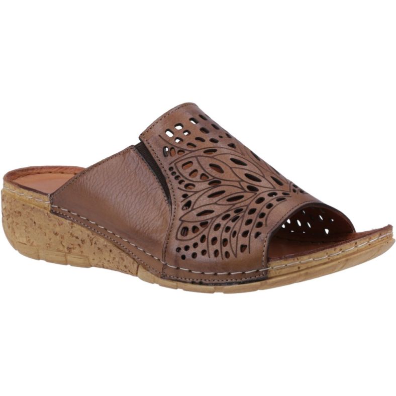 Riva Womens Cardigan Slip On Wedge Sandals