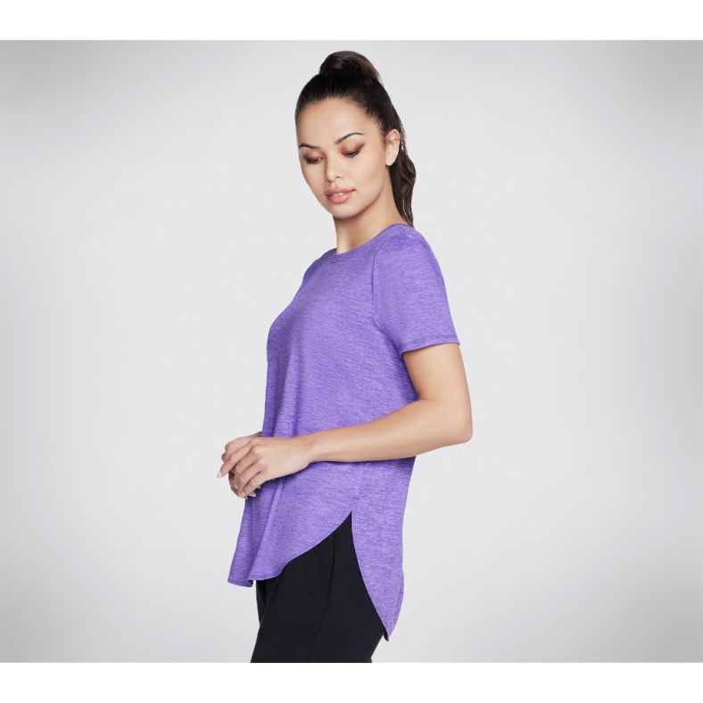 Skechers Womens GO DRI Swift Tunic Short Sleeve T Shirt Outdoor Look